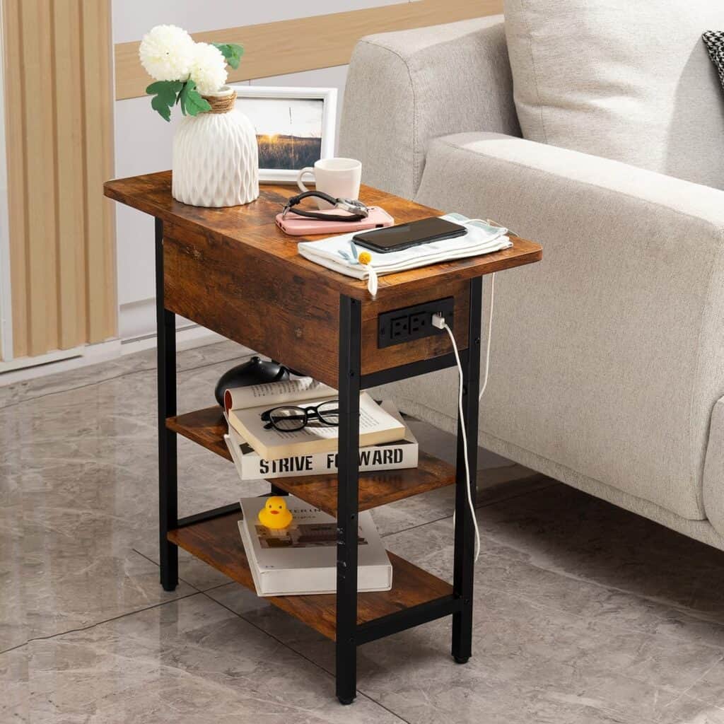 Yoobure End Table with Charging Station - Essential Office Furniture