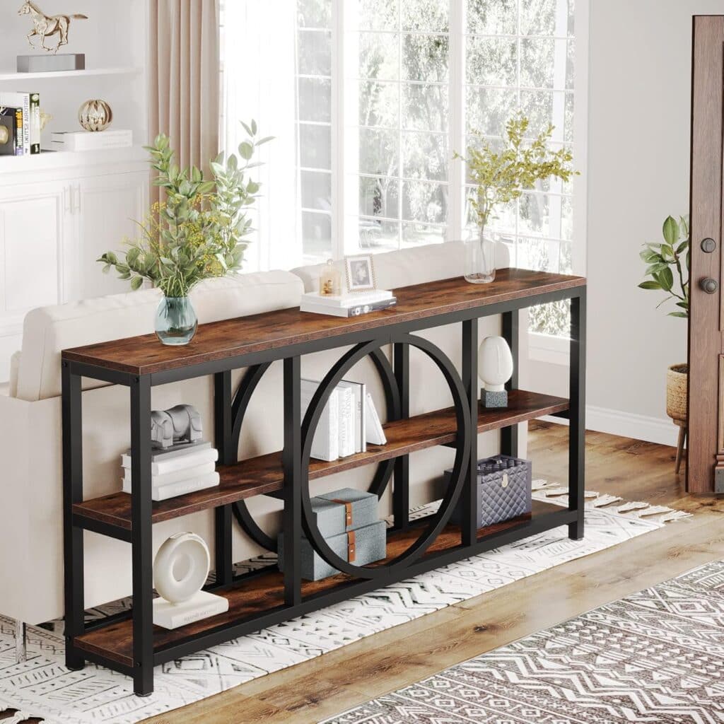Tribesigns 70.9" Extra Long Console Table – Rustic Brown - Essential ...