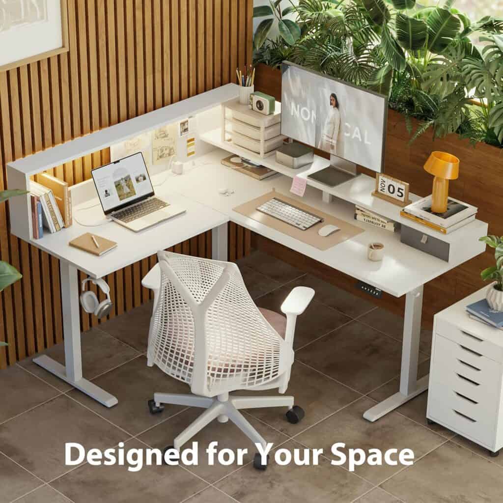 Agilestic L-Shaped Electric Standing Desk - Essential Office Furniture