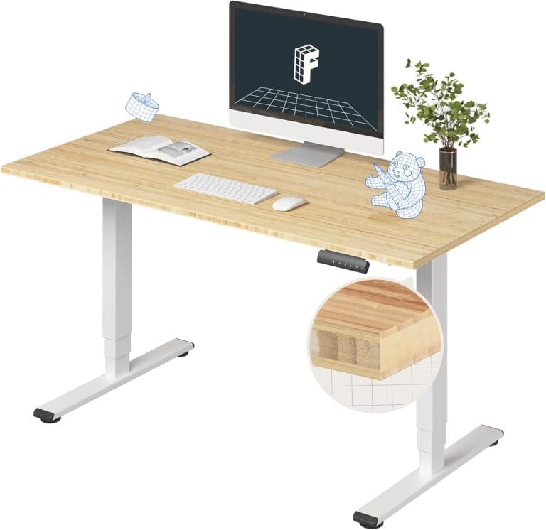 FLEXISPOT E6 Essential Bamboo Standing Desk - Essential Office Furniture
