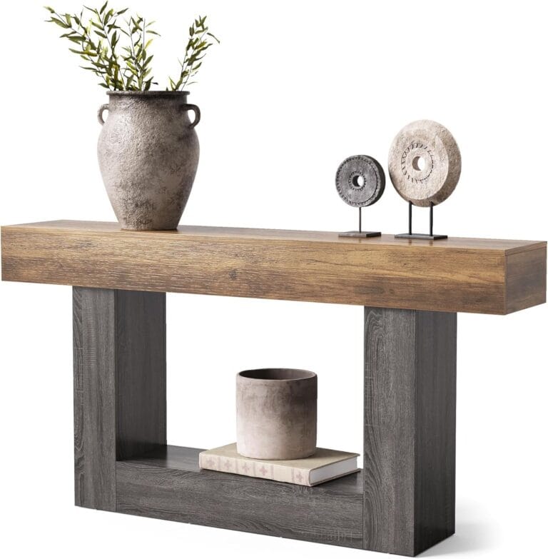 LITTLE TREE 63-Inch Console Table Rustic - Essential Office Furniture