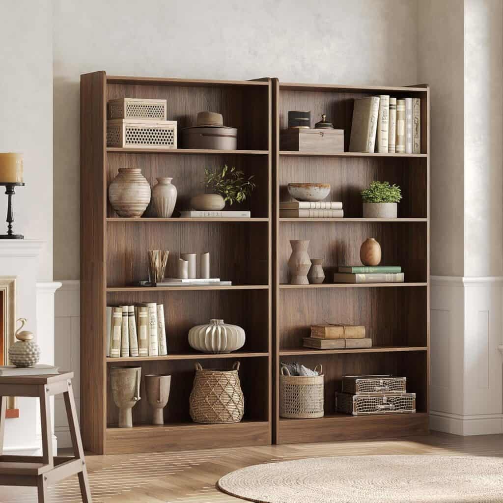 LITTLE TREE 72-Inch Tall Display Bookcase - Essential Office Furniture