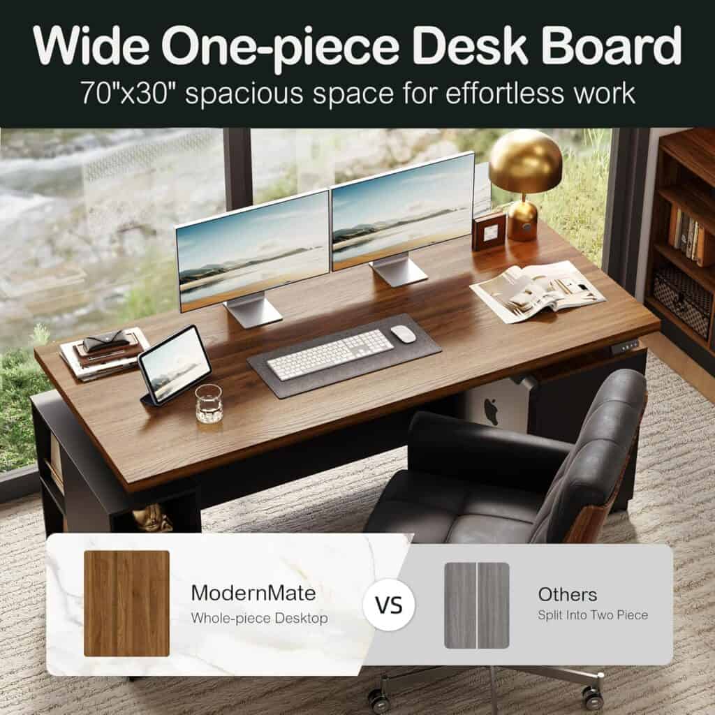 ModernMate 70-Inch Standing Executive Desk - Essential Office Furniture