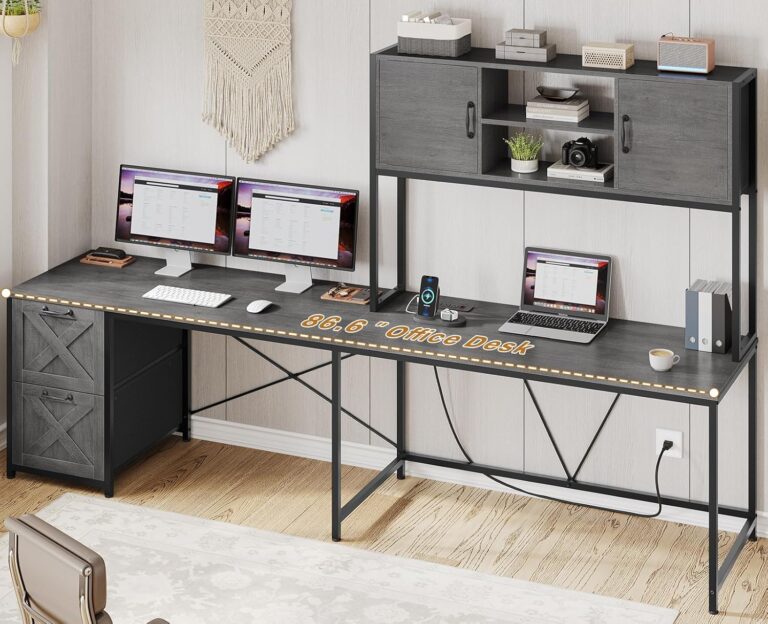 SEDETA L Shaped Gaming Desk – Reversible Grey - Essential Office Furniture