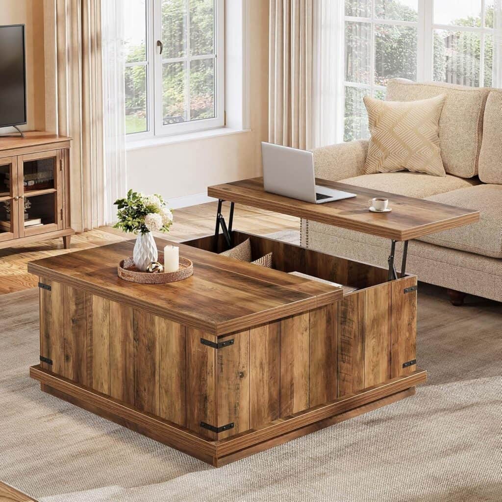 Tribesigns 33.46-Inch Lift Top Coffee Table - Essential Office Furniture