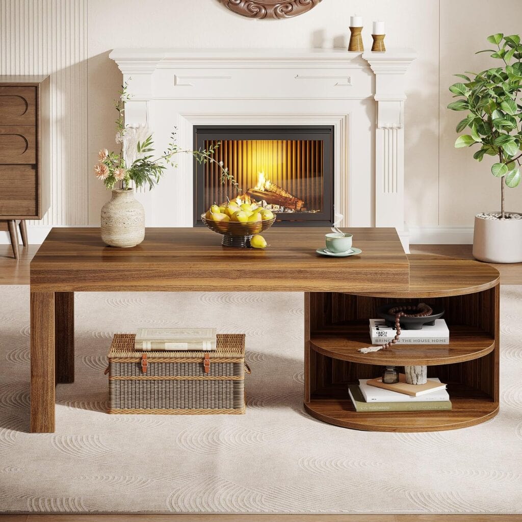 Tribesigns 51" Farmhouse Coffee Table - Essential Office Furniture