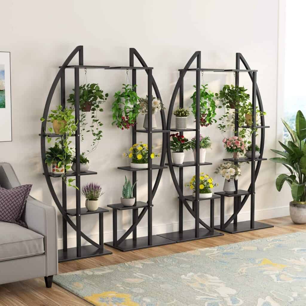 Tribesigns 63-Inch 5-Tier Curved Plant Stand - Essential Office Furniture