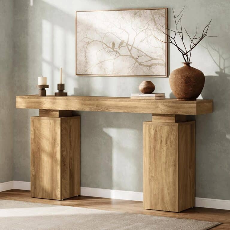 Tribesigns 63-Inch Long Console Table,Wood - Essential Office Furniture