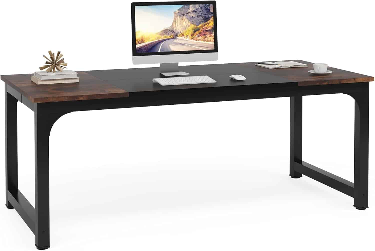 Tribesigns 63” Executive Desk with Stainless Steel Legs - Essential ...