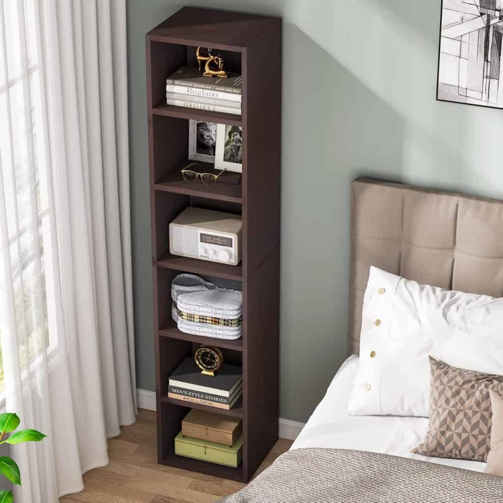 Tribesigns 70.9-Inch Tall Narrow Bookcase - Essential Office Furniture