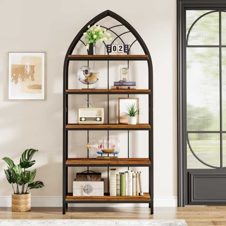 Tribesigns 74.8” Industrial 5-Tier Bookshelf - Essential Office Furniture