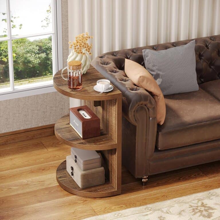 Tribesigns Half Round End Table - Essential Office Furniture