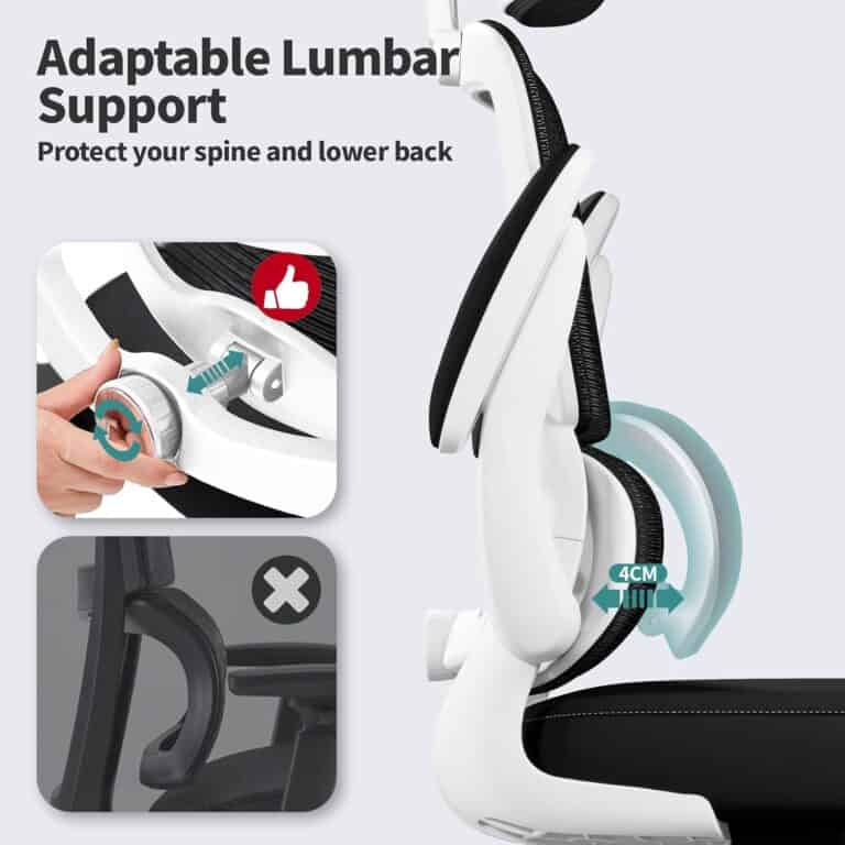 TRALT Ergonomic Office Chair-Black & White - Essential Office Furniture