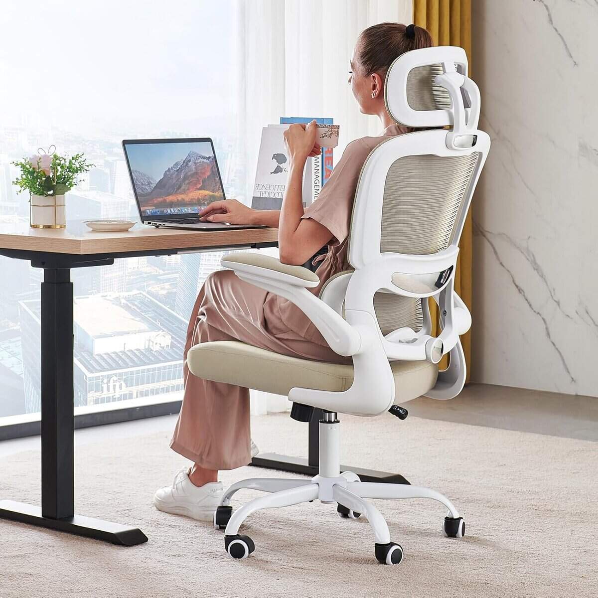 OKUP Dual Motor Electric Executive Office Chair - Essential Office ...