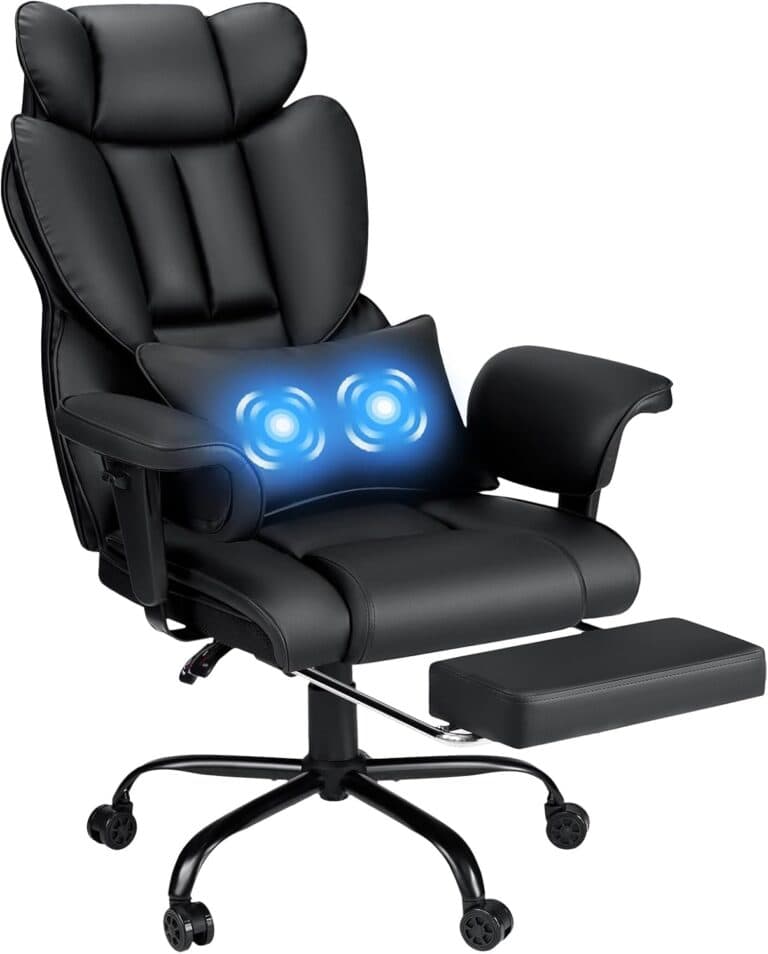 HOFFREE Executive Office Chair Big and Tall-Black - Essential Office ...