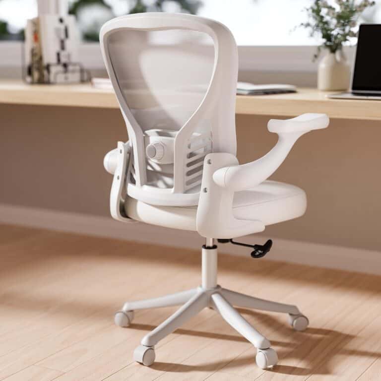 GYI Computer Desk Chair-All White - Essential Office Furniture